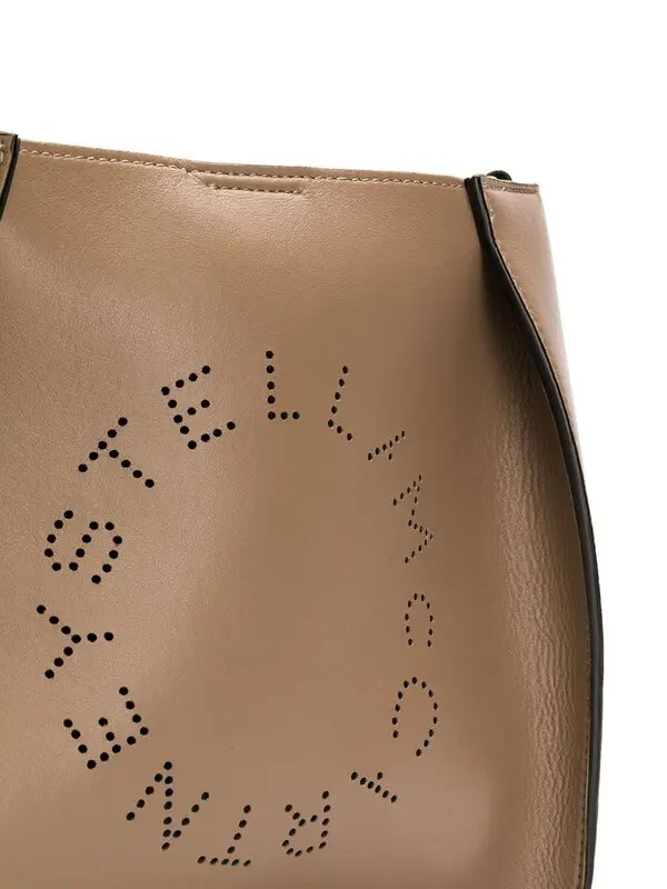 Stella McCartney Logo Shoulder Bag - Neutrals