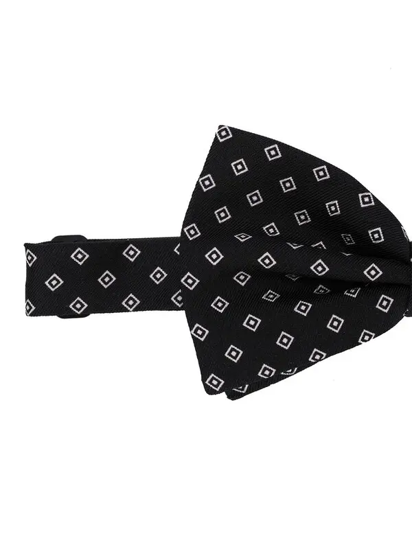 Dolce & Gabbana Bandana Print Bow Tie - Black
