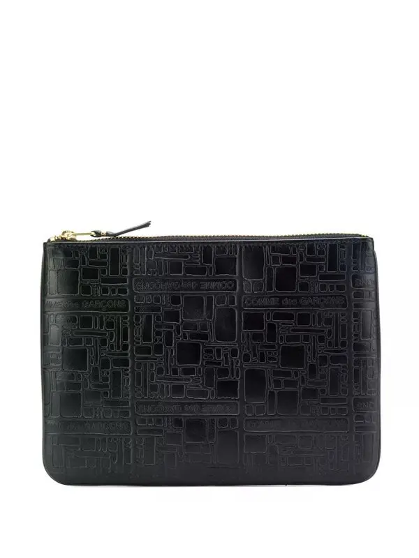 Comme Des Garçons Leather Clutch - Black