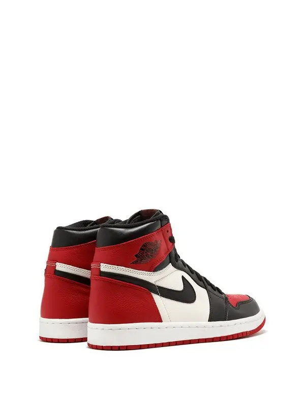 JORDAN 1 Retro High B Toe Sneakers - Red