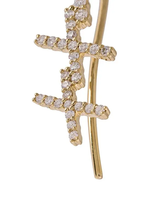 ALINKA 18kt Gold Katia Diamond Left Cuff Earring - Metallic