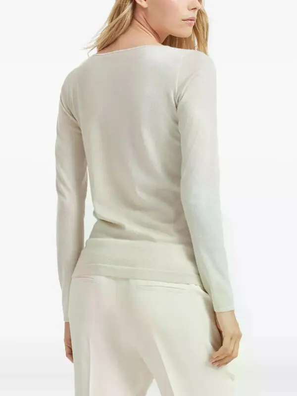 Brunello Cucinelli Long-sleeve Knitted Top - Neutrals