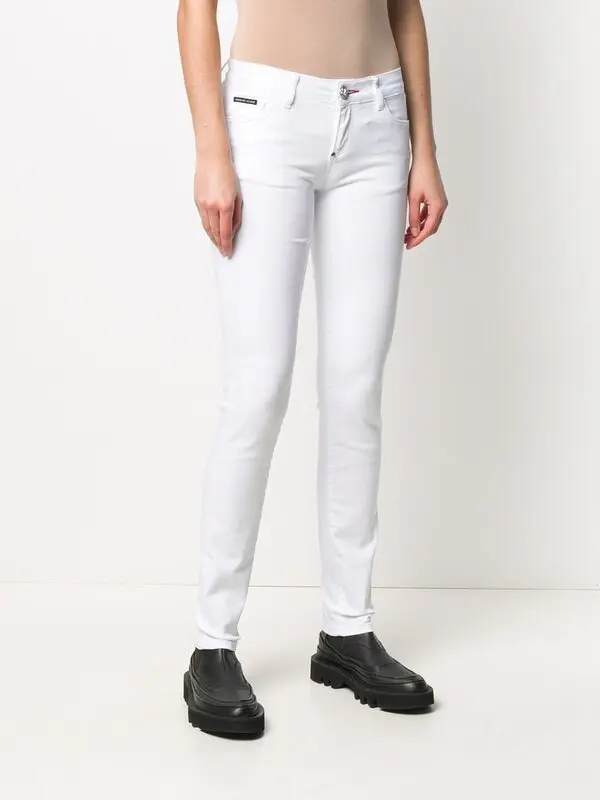 Philipp Plein Skinny Jeans - White