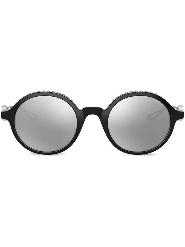 Giorgio Armani Rhinestone-embellished Sunglasses - Black