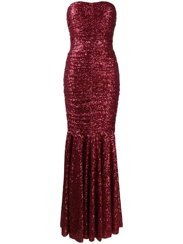 Dolce & Gabbana Sequin-embellished Draped Gown