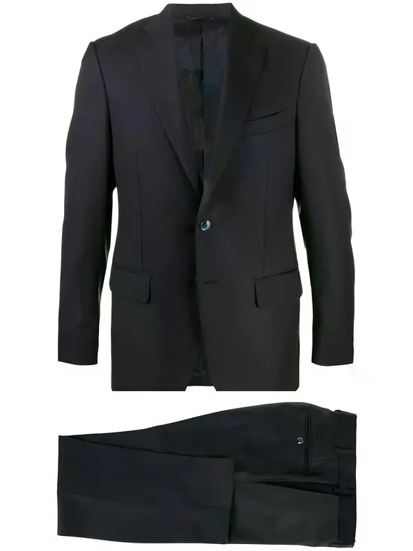 DELL'OGLIO Fitted Two Piece Suit - Blue