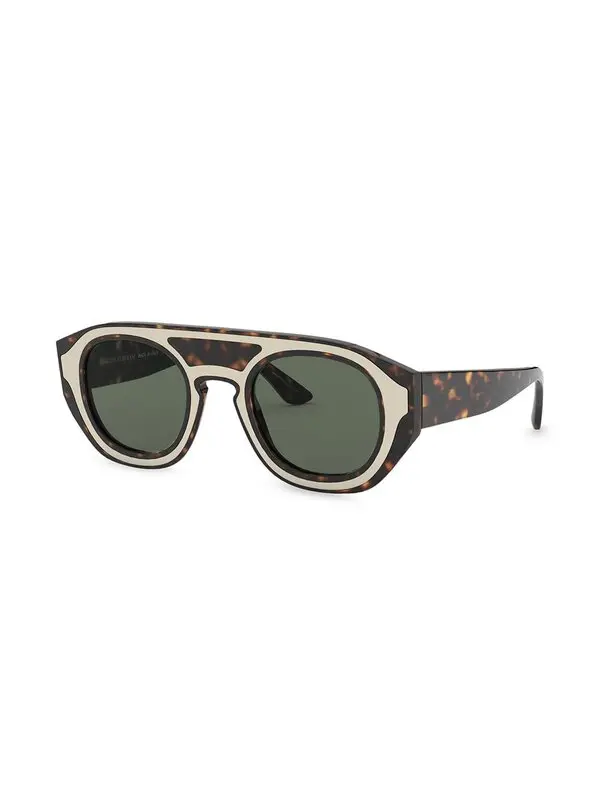 Giorgio Armani Tortoiseshell Round Frame Sunglasses