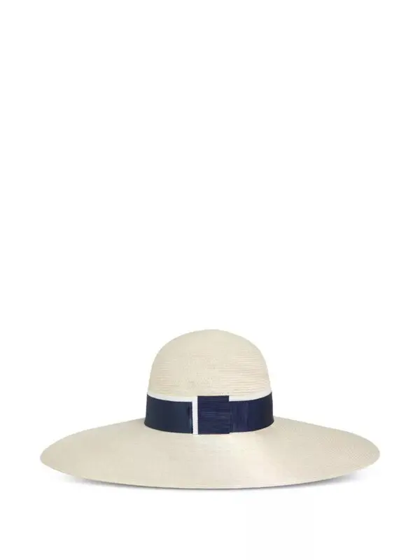 MAISON MICHEL Blanche Wide Brim Hat - Neutrals