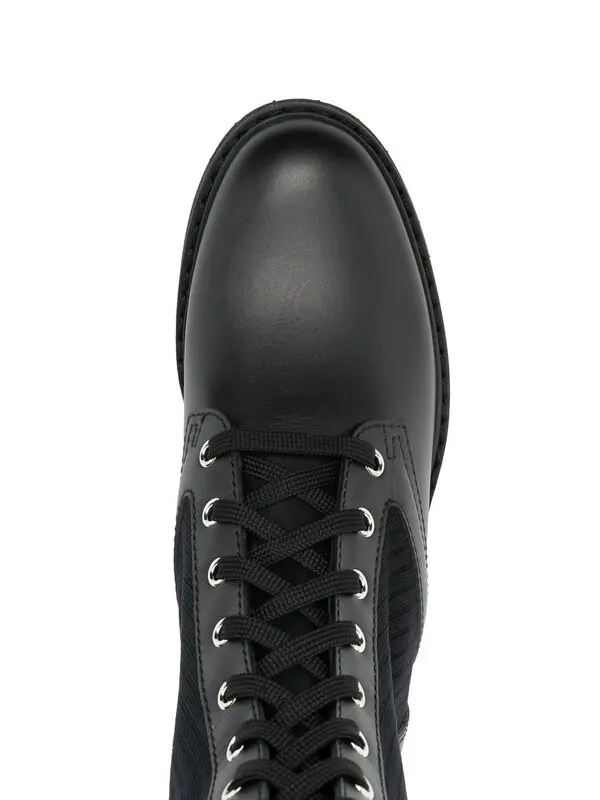 Fendi Rockoko Combat Boots - Black