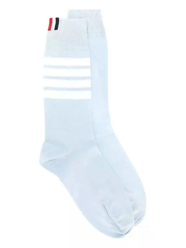 Thom Browne 4-bar Mid-calf Socks - Blue