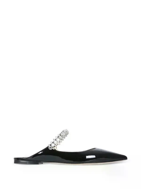 JIMMY CHOO Bing Crystal-embellished Mules - Black