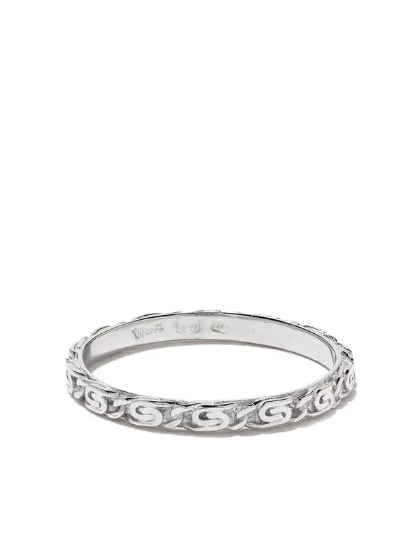 WOUTERS & HENDRIX 18kt Diamond Chain Ring - Silver