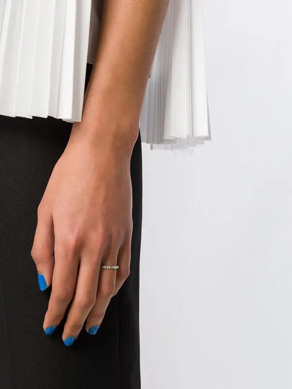 WOUTERS & HENDRIX 18kt Diamond Chain Ring - Silver