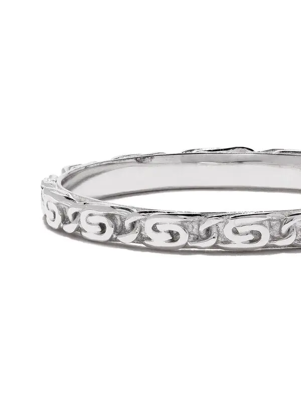 WOUTERS & HENDRIX 18kt Diamond Chain Ring - Silver