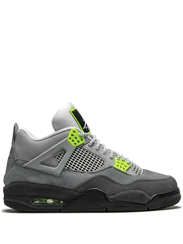 JORDAN Air 4 Retro Se Neon Sneakers - Grey