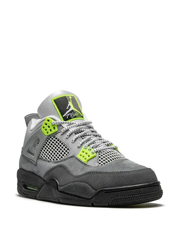 JORDAN Air 4 Retro Se Neon Sneakers - Grey