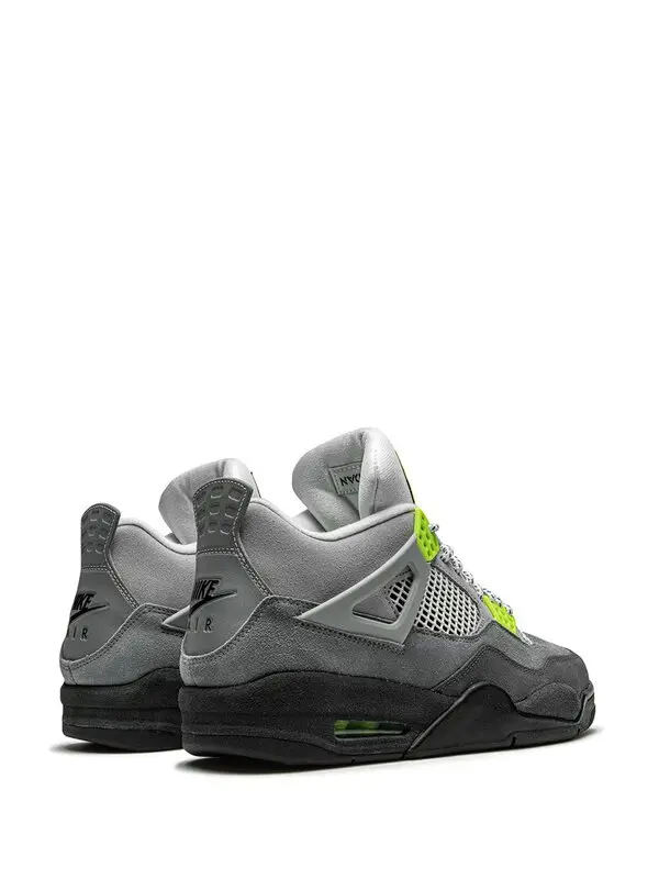 JORDAN Air 4 Retro Se Neon Sneakers - Grey