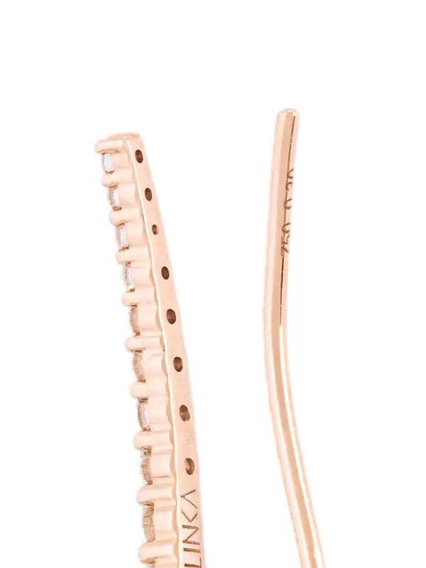 ALINKA 18kt Rose Gold Dasha Super Fine Diamond Left Cuff Earring - Metallic