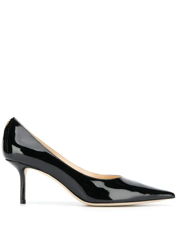 JIMMY CHOO Logo Plaque Pumps
