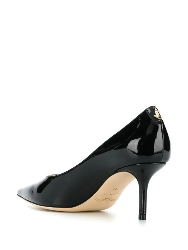 JIMMY CHOO Logo Plaque Pumps