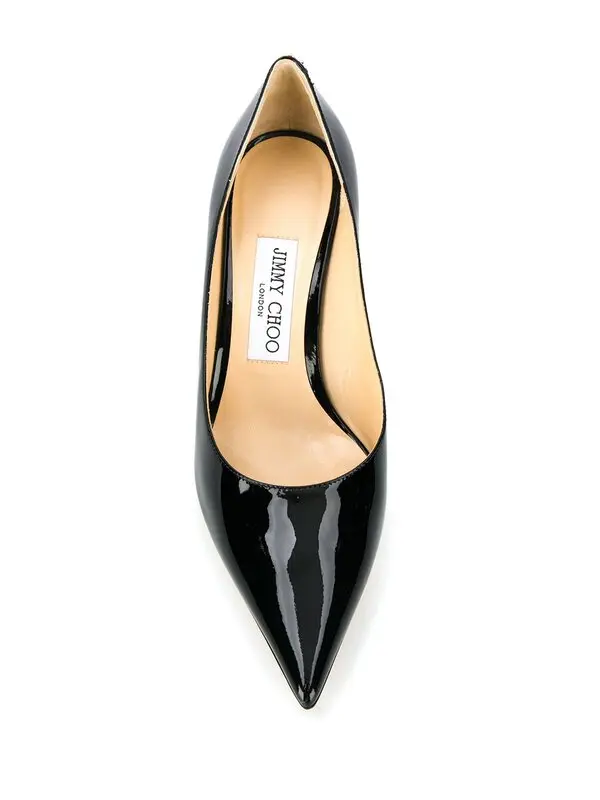 JIMMY CHOO Logo Plaque Pumps