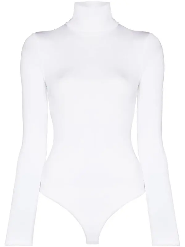 Wolford Colorado Turtleneck Bodysuit - White