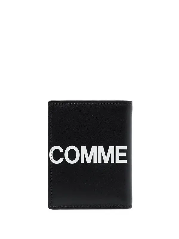 Comme Des Garçons Logo-print Bi-fold Wallet - Black