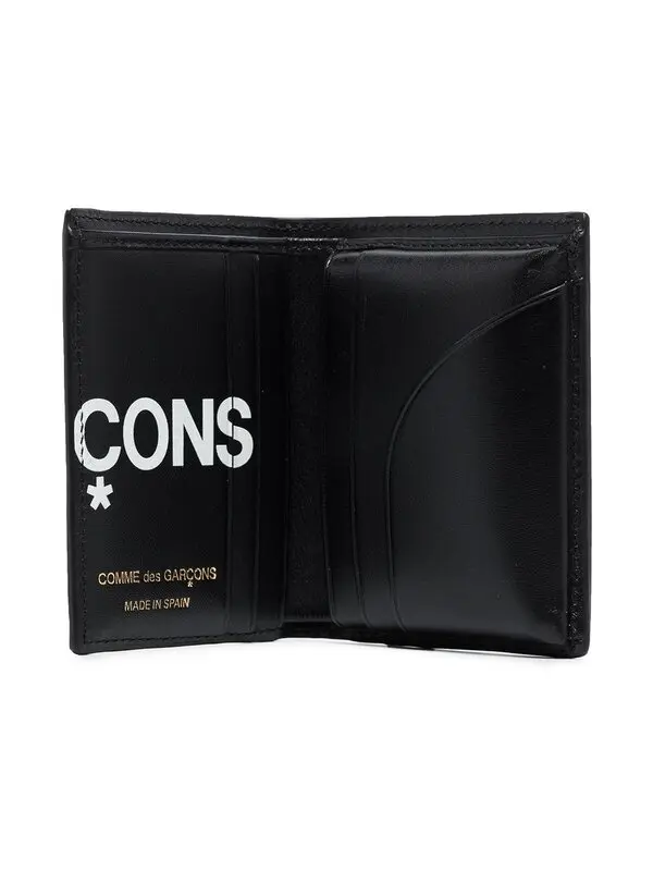 Comme Des Garçons Logo-print Bi-fold Wallet - Black