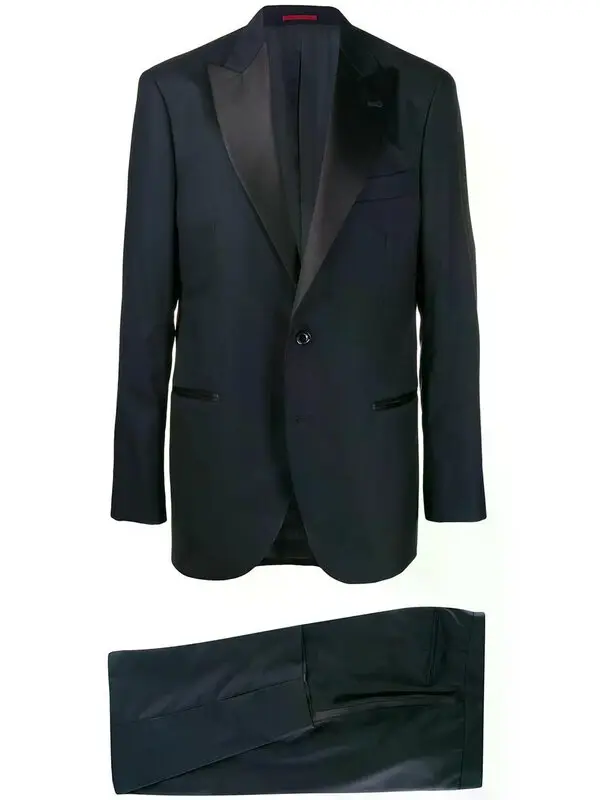 Brunello Cucinelli Peak-lapel Suit - Blue