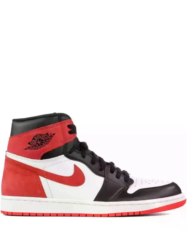 JORDAN Air 1 Retro High Og Track Sneakers - Red