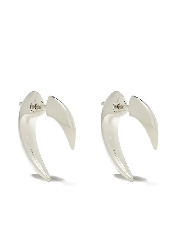 SHAUN LEANE Mini Talon Earrings - Silver