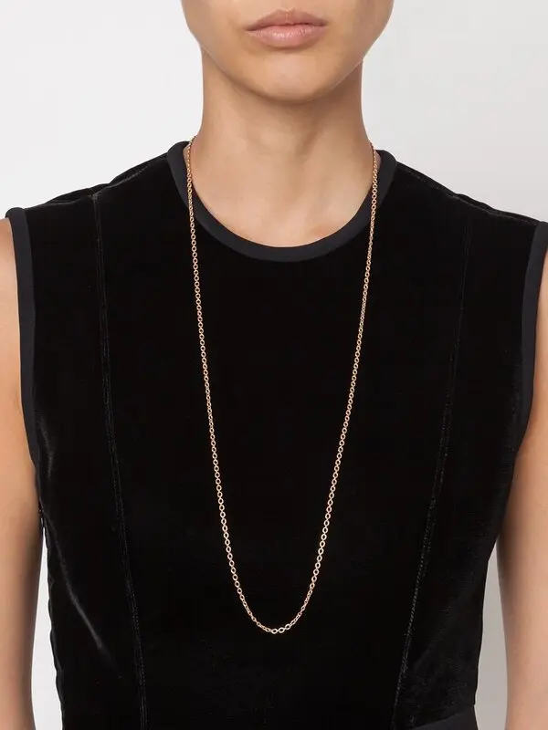 Irene Neuwirth 18kt Rose Gold Oval Chain Necklace - Pink