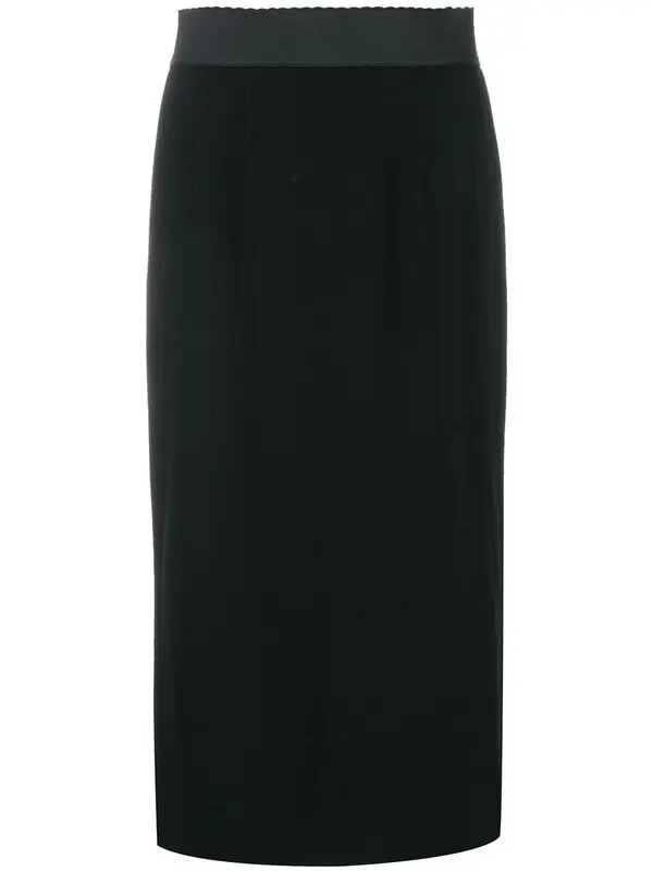 Dolce & Gabbana Scallop-edge Midi Skirt