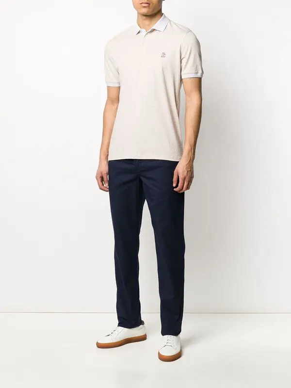 Brunello Cucinelli Straight Leg Chinos - Blue