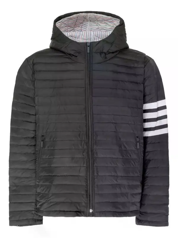 Thom Browne 4-bar Stripe Padded Jacket - Black