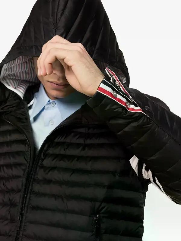Thom Browne 4-bar Stripe Padded Jacket - Black