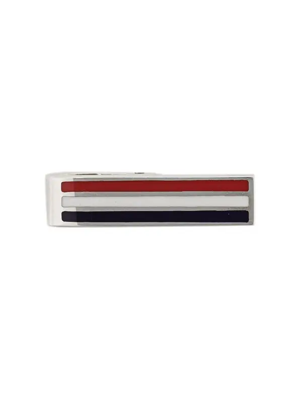 Thom Browne Rwb-stripe Tie Bar - White