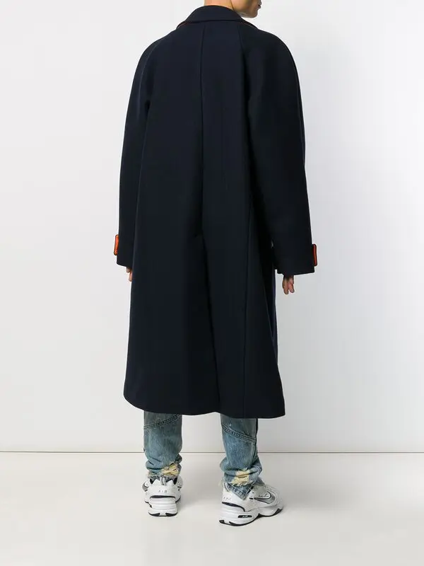 Off-White Double Breasted Midi Coat