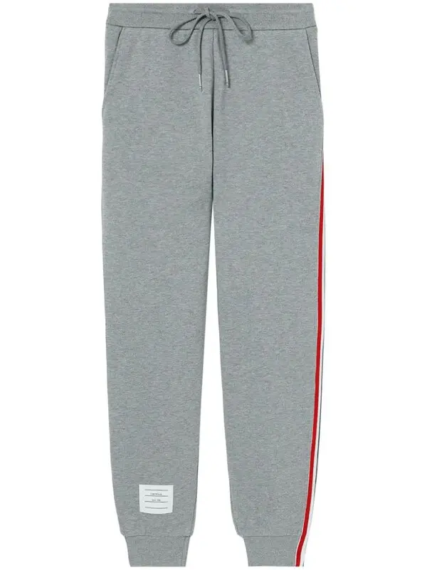 Thom Browne Classic Rwb Cotton Track Pants - Grey