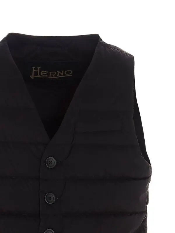 Herno Padded Waistcoat - Black