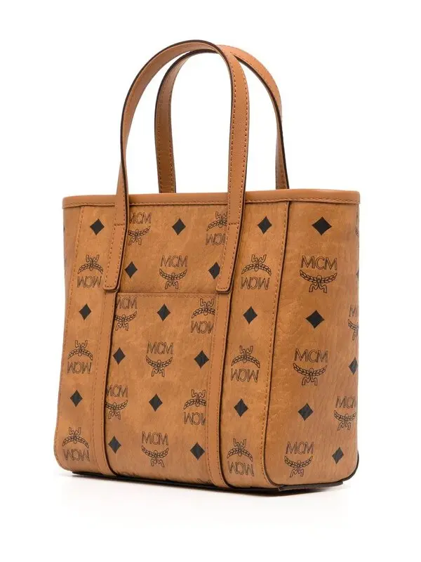 Mcm Mini Aren Tote Bag - Brown
