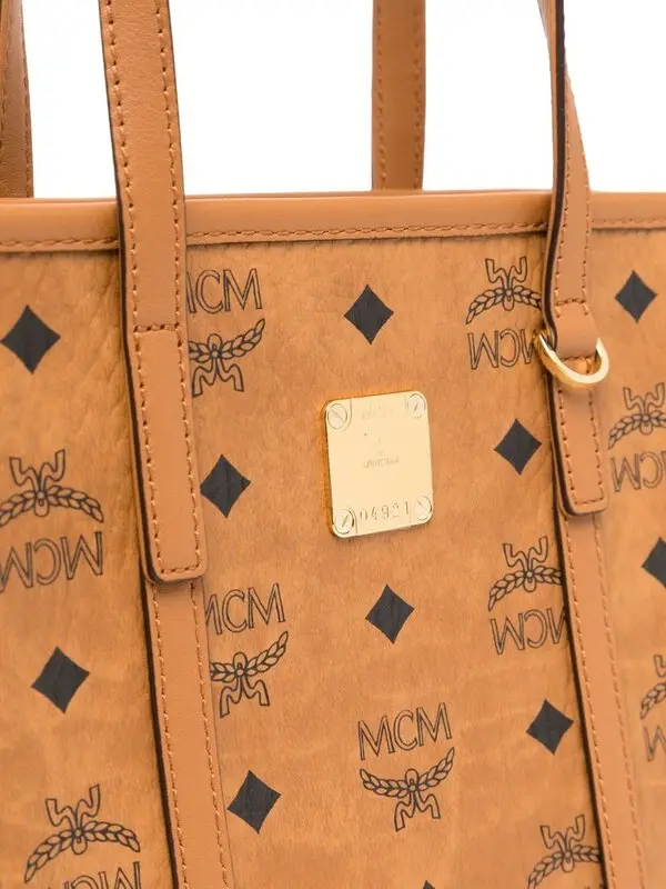 Mcm Mini Aren Tote Bag - Brown