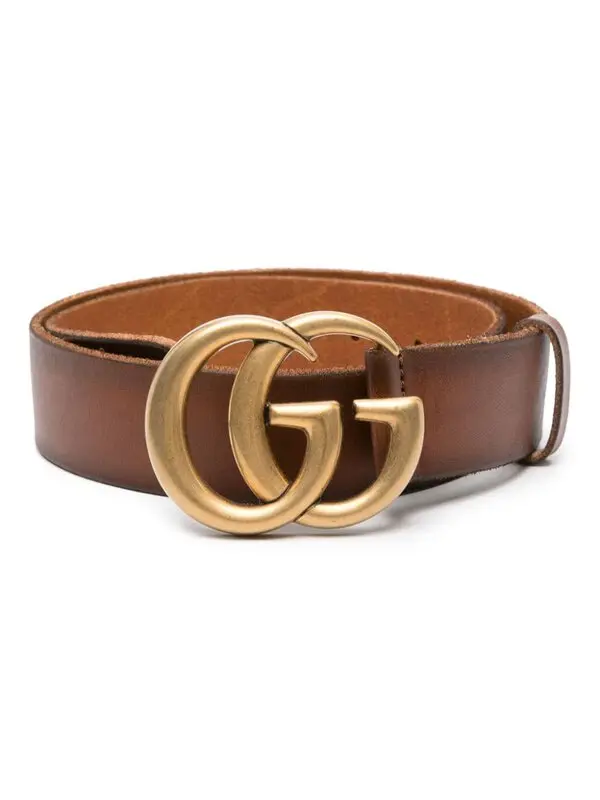Gucci Gg Marmont Leather Belt - Brown