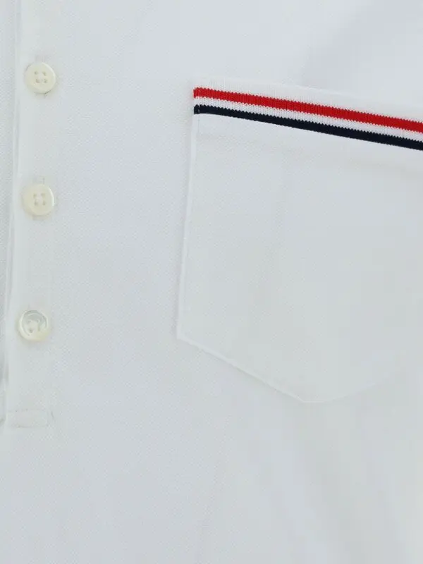 Thom Browne Chest Pocket Polo Shirt - White