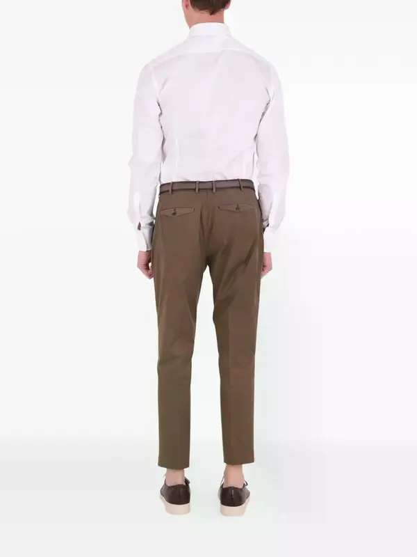 DELL'OGLIO Cropped Chino Trousers