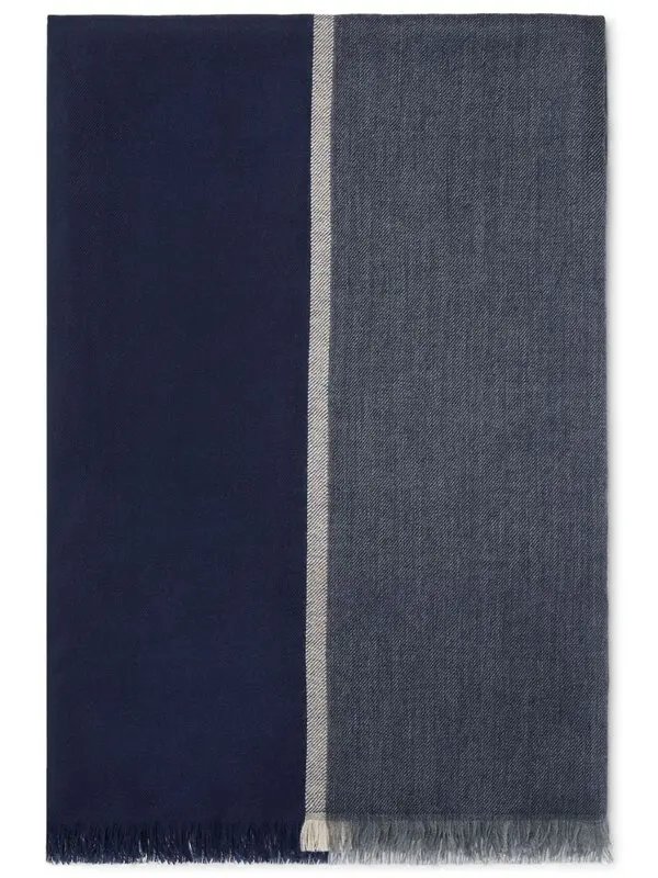 Brunello Cucinelli Cashmere-blend Scarf - Blue