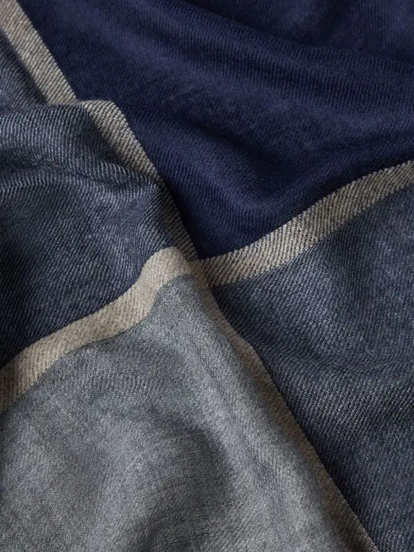 Brunello Cucinelli Cashmere-blend Scarf - Blue