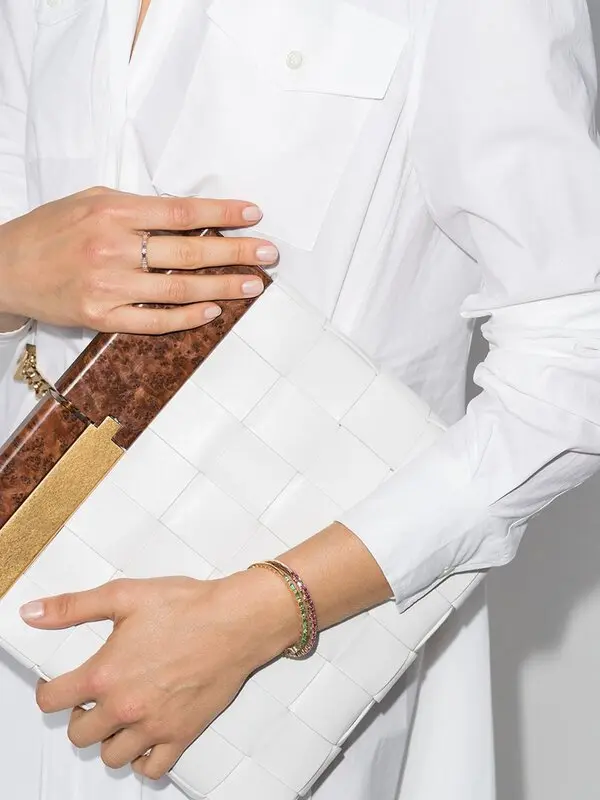 SUZANNE KALAN 18kt Rose Gold Baguette Diamond Ring