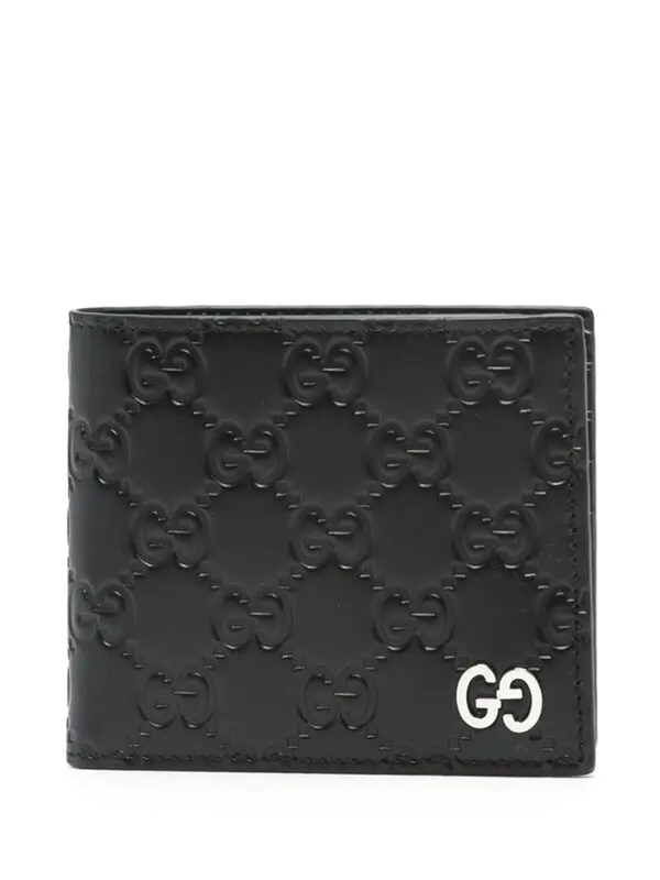 Gucci Gg Supreme Leather Wallet - Black