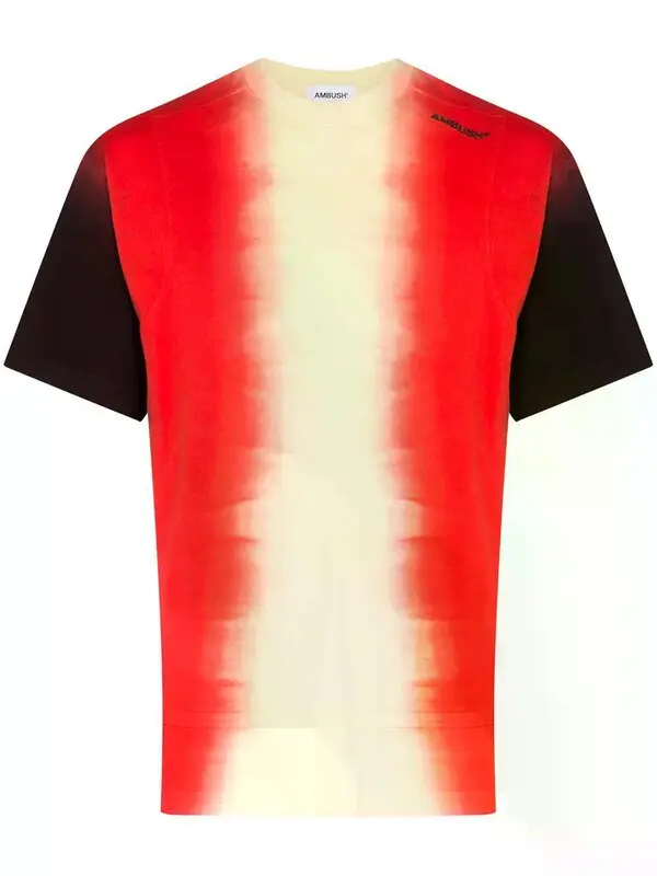AMBUSH Tie-dye Panel T-shirt - Red